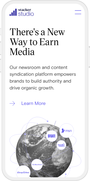 Portfolio Example: Stacker Studio | SmartBug Media®